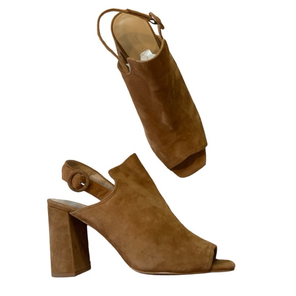 Banana Republic | Shoes | Banana Republic Peep Toe Sling Back Nutmeg ...